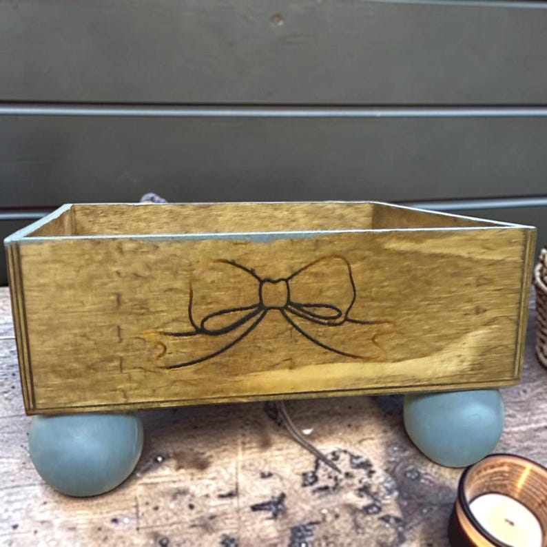 Handverbranntes Gänse-Catchall-Tablett, Dutch Blue Farmhaus-Dekor ...