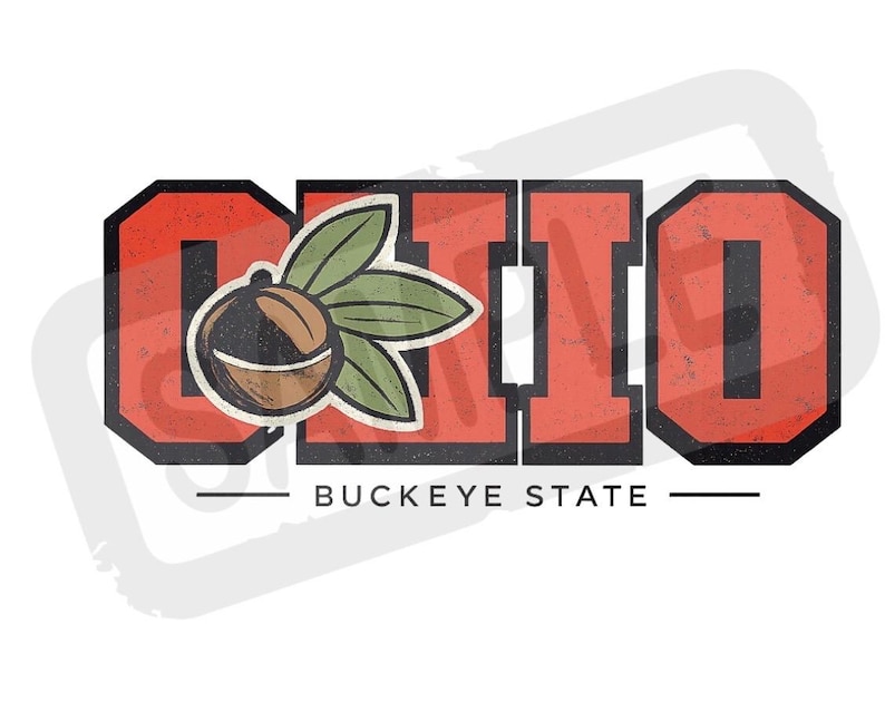 OHIO Buckeye State Digital Image PNG - Etsy