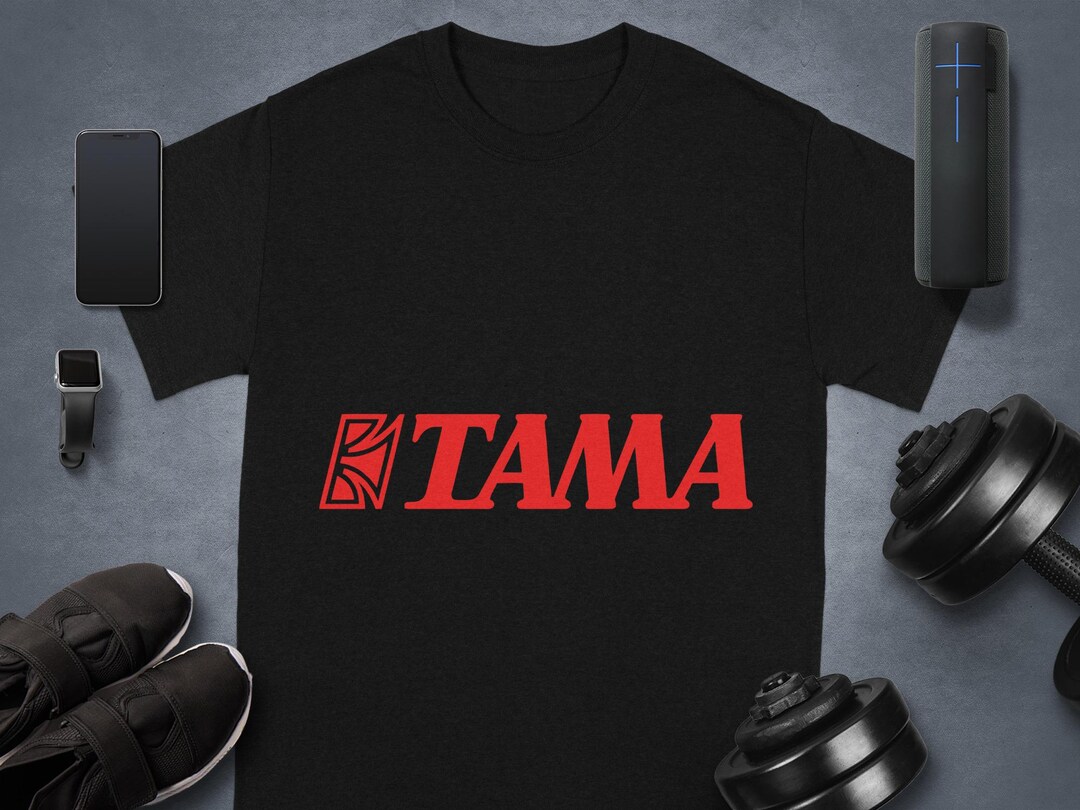 Tama Drums T-shirt, Iconic Red Logo, Drummer Tee, Music Gift, Band ...