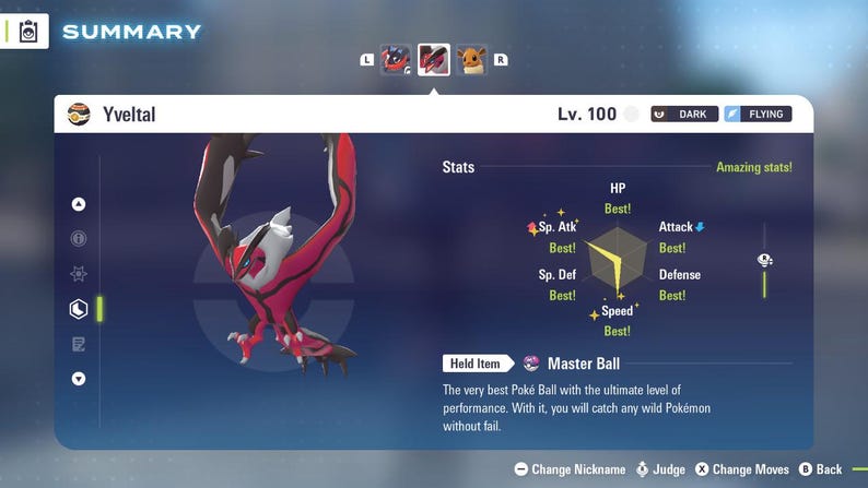 X1 Pokemon Legends ZA Competitive Max Ivs EVS Shiny Alpha Full Custom ...