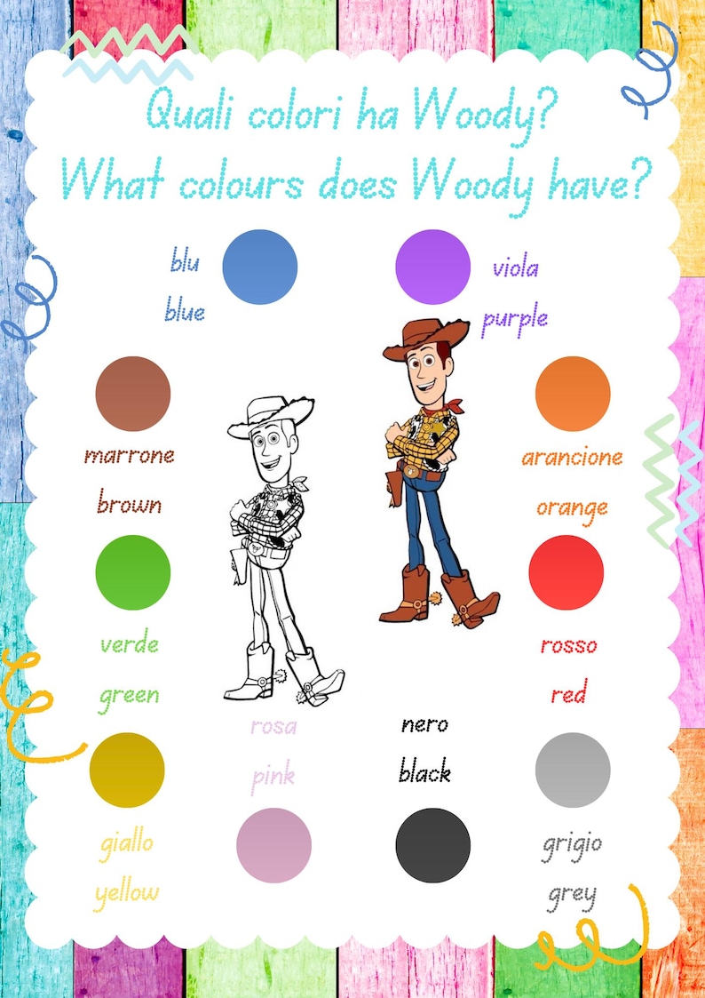 Toy Story Tracing Coloring Pages, Preschool Learning (digital Download ...