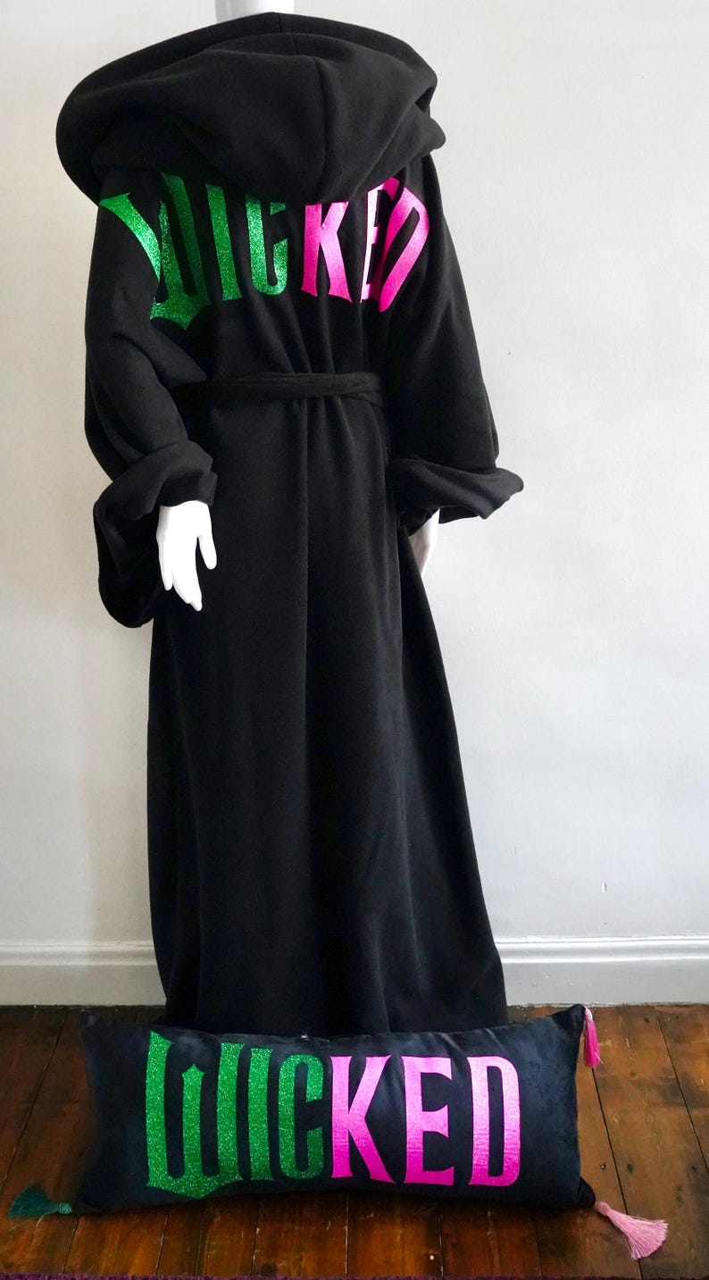 Wicked Elphaba Inspired Fleece Robe With Matching Cushion - Etsy