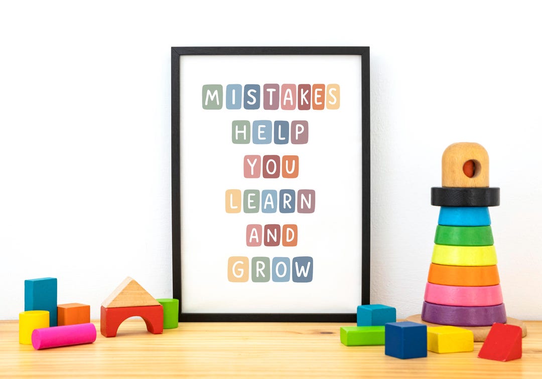 Growth Mindset Educational Poster, Motivational Classroom School Wall ...