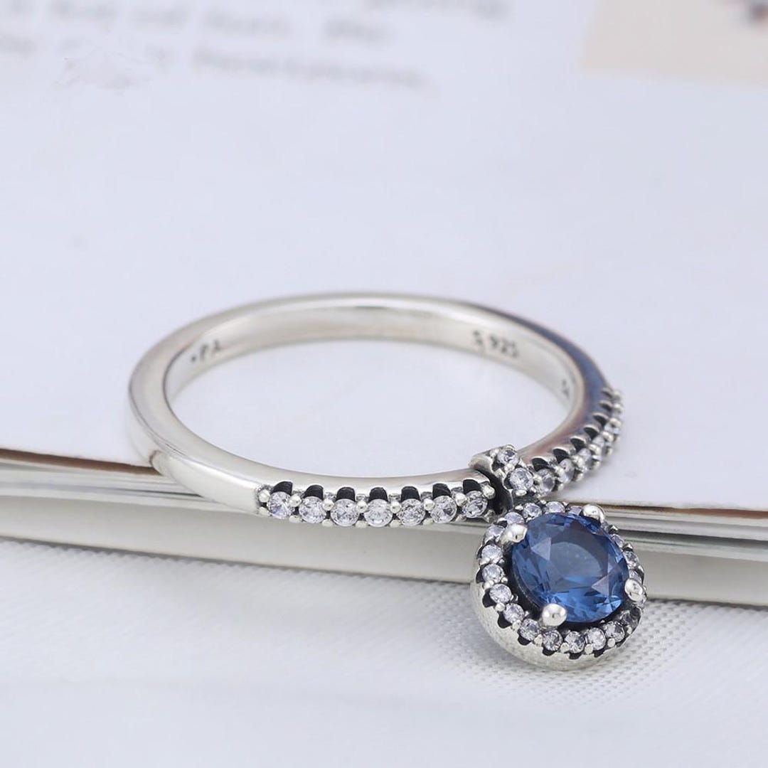 Pandora Dangling Round Sparkle Ring - Etsy