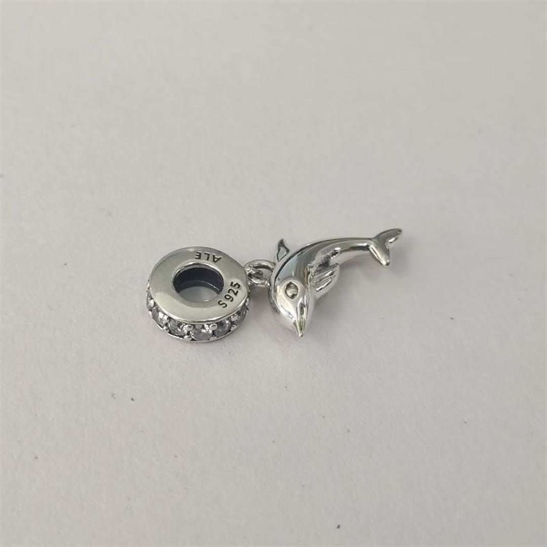 Pandora Sterling Silver Playful Dolphin Pendant Charm S925 Ale - Etsy