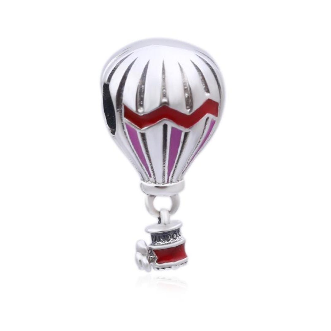 Pandora Red Hot Air Balloon Charm With Pop-up Ribbon Bag - Etsy