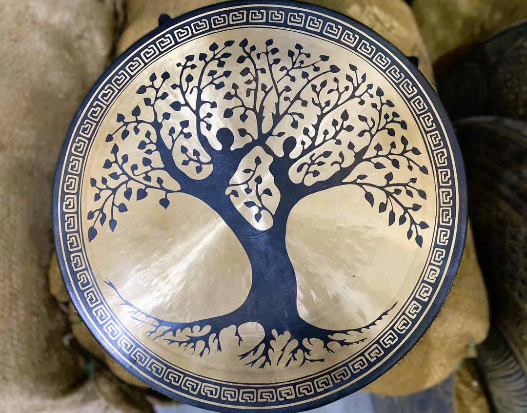 Hand Made Tree of Life Tibetan Gong–sound Healing Therapy-35cm to 100cm ...