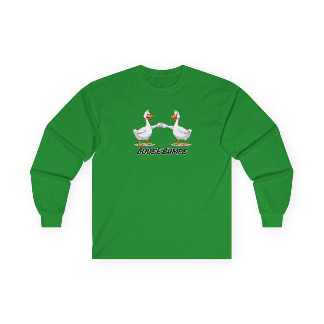 Goose Bumps Duo Goose Illustration Long Sleeve | Funny Animal Shirt - Etsy