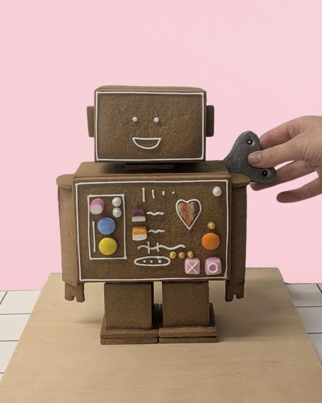 Gingerbread Robot Template - PDF Printable Baking Pattern - Etsy