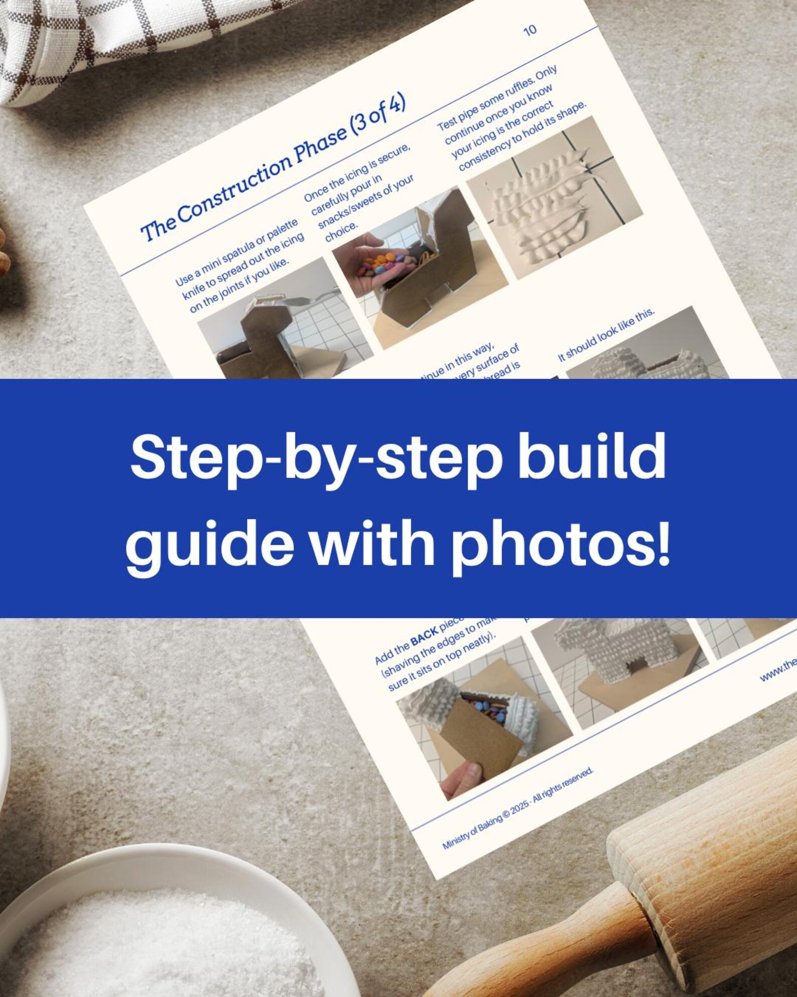 Plantilla para piñata de jengibre - Patrón de repostería imprimible en ...