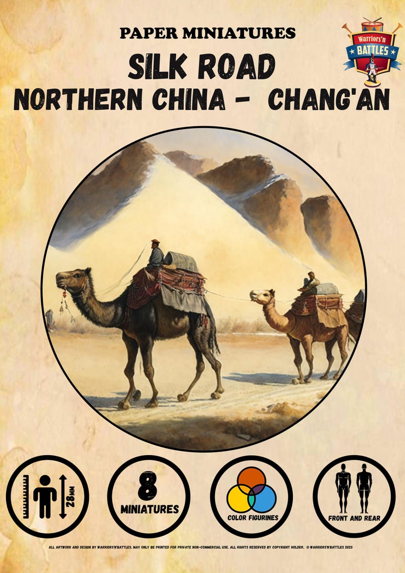 Silk Road BUNDLE - Warriors and Battles 28mm Paper Miniatures - Etsy