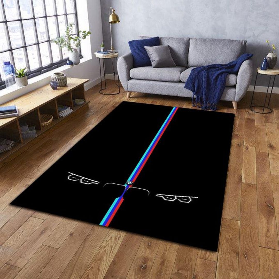 BMW Rug, Luxury Car Design Rug, M Series Inspired Minimalist Rug ...