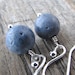Blue Coral Earrings, Small, Simple, Pale Blue Coral Dangle Earrings - Etsy
