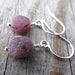 Raw Ruby Earrings Rough Tumbled Ruby Gemstone Nuggets | Etsy