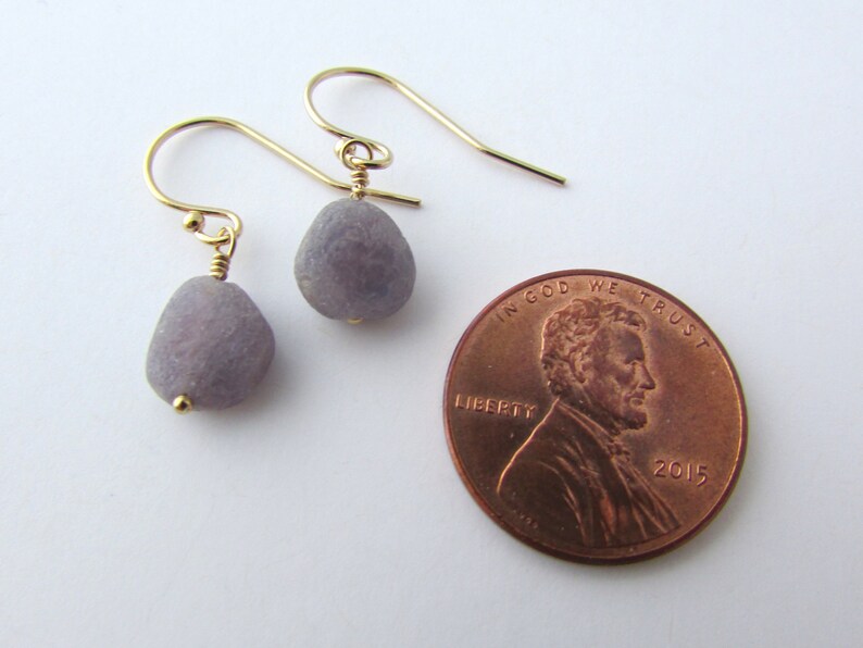 Raw Ruby Earrings Rough Tumbled Ruby Gemstone Nuggets - Etsy