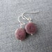Raw Ruby Earrings Rough Tumbled Ruby Gemstone Nuggets - Etsy