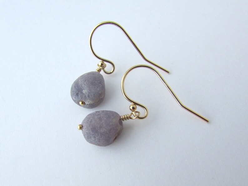 Raw Ruby Earrings Rough Tumbled Ruby Gemstone Nuggets - Etsy