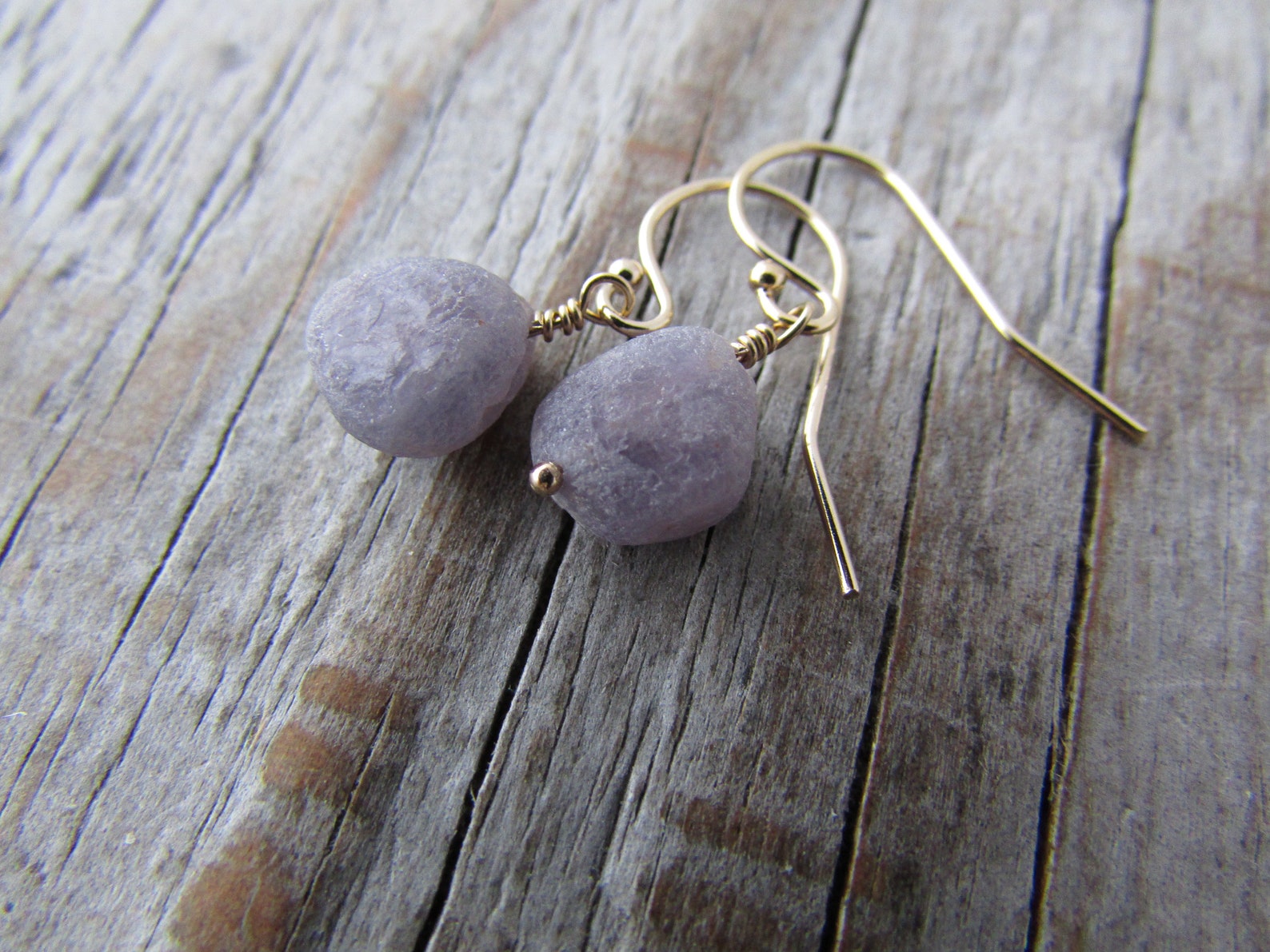 Raw Ruby Earrings Rough Tumbled Ruby Gemstone Nuggets - Etsy
