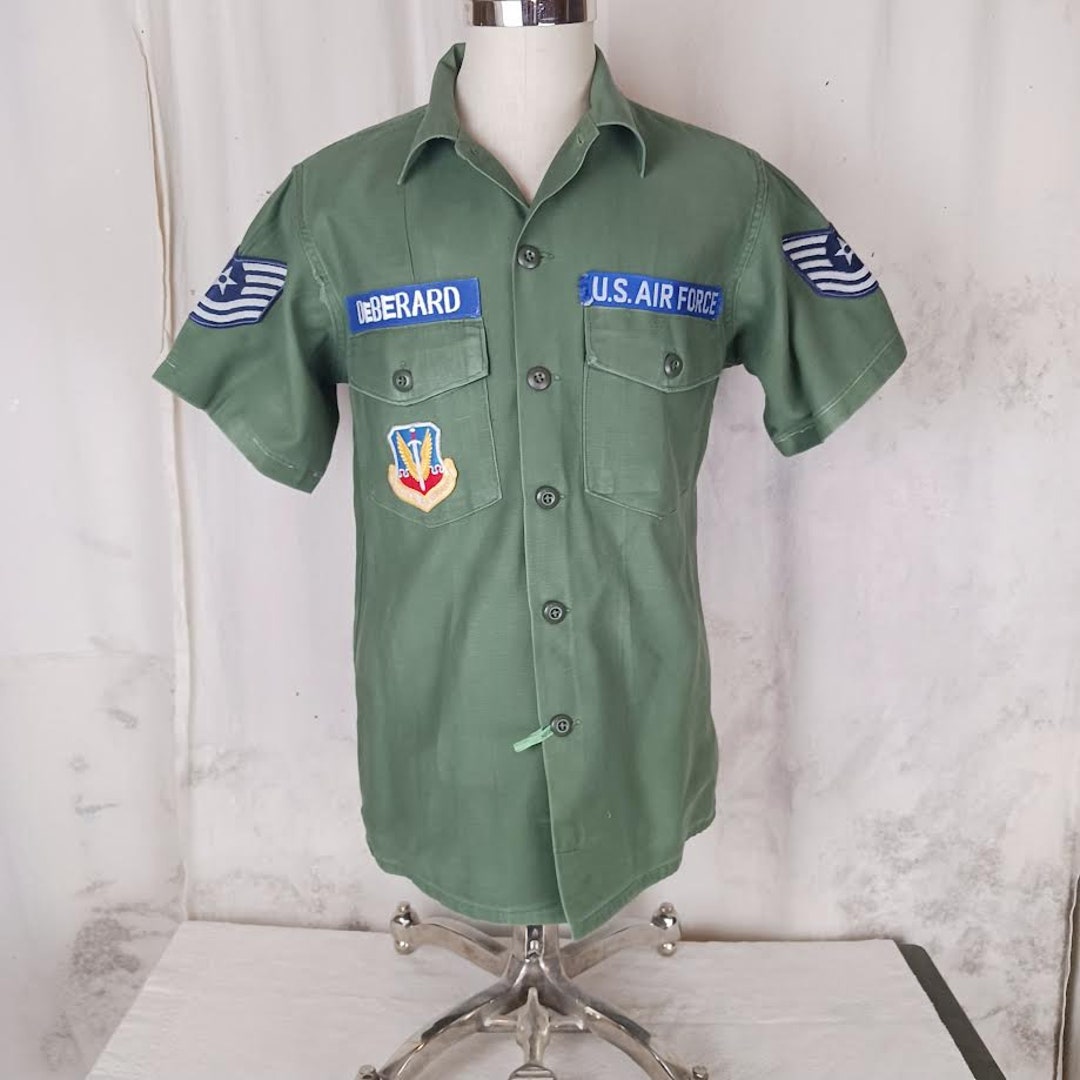 Vintage U.S. Military OG 107 Short Sleeve Shirt Men's Size Medium - Etsy