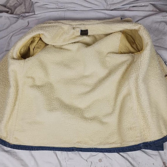 Vintage Sears Denim Chore Coat Barn Trucker Jacket Me… - Gem