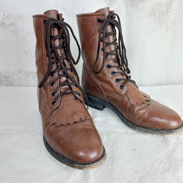 Lace up Roper Boots - Etsy