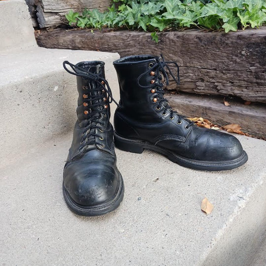 Vintage Red Wing Work Combat Punk Boots Made in the USA Men's Size 11 ...