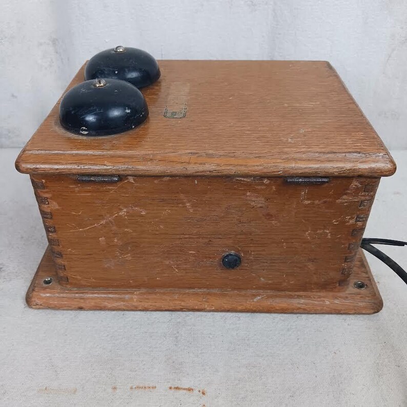 Antique Western Electric Oval Telephone and Wooden Ringer Box - Etsy
