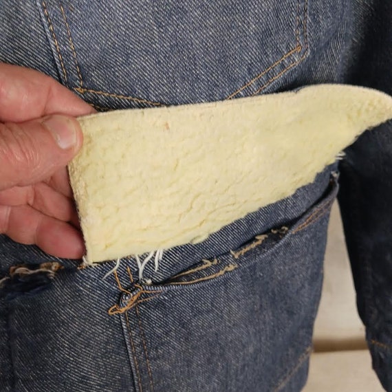 Vintage Sears Denim Chore Coat Barn Trucker Jacket Me… - Gem