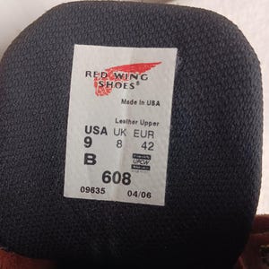 Red Wing Leather Work Boots Union Made in the USA Men's Size 9 - Etsy