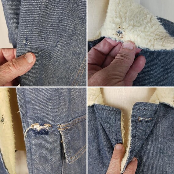 Vintage Sears Denim Chore Coat Barn Trucker Jacket Me… - Gem