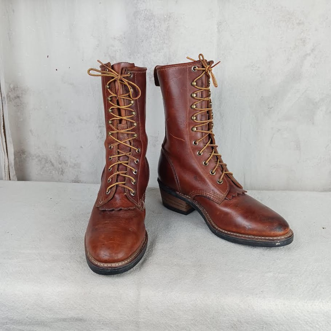 Vintage Georgia Boot Packer Logger Boots With Kilties Made in the USA ...