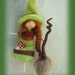 Gwen the Little Witch - Needle Felted Wool Witch, Waldorf Inspired Doll ...