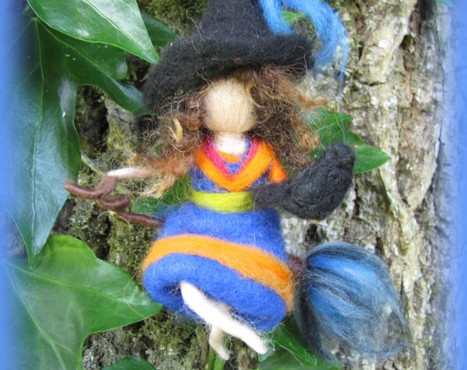 Myrica the Little Witch Needle Felted Wool Witch With a - Etsy