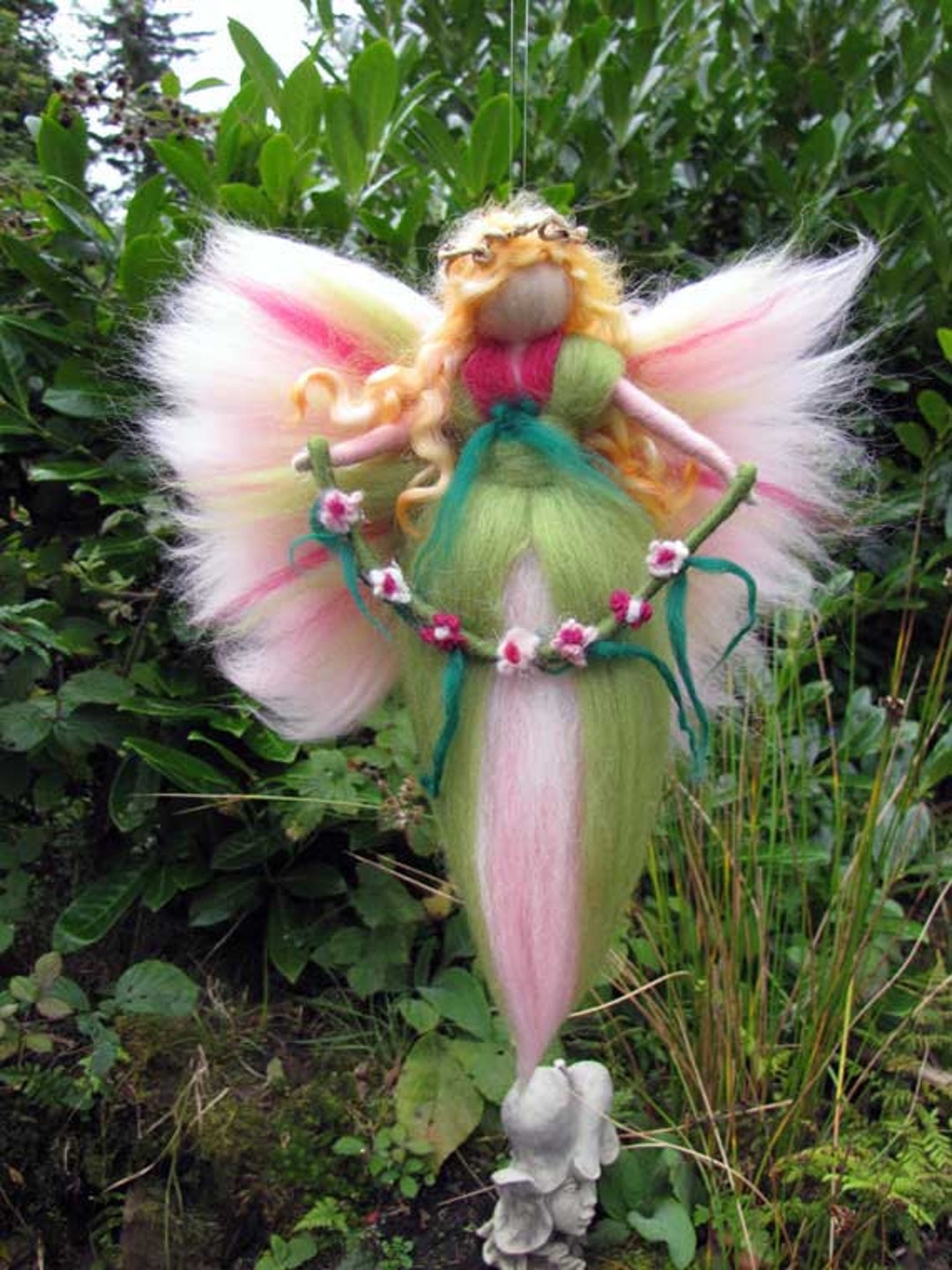 JOLINA, Needle Felted Wool Fairy, Nature Fairy, Waldorf Inspired Fairy ...