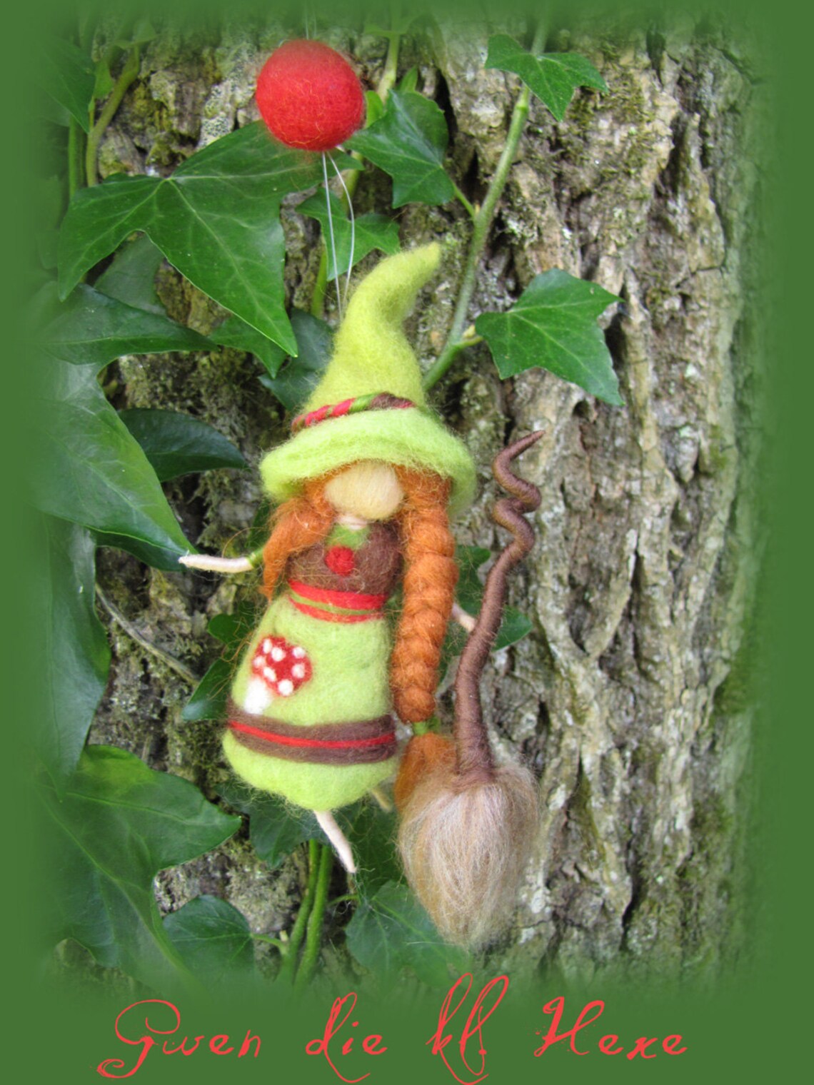 Gwen the Little Witch - Needle Felted Wool Witch, Waldorf Inspired Doll ...