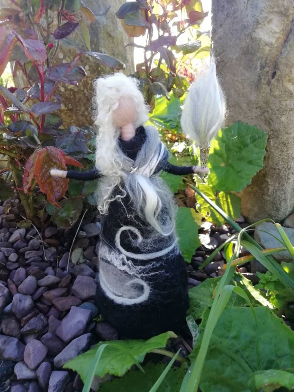 Elena Felted Druid Woman/witch, Neddle Felted and Wet Felted, Waldorf ...
