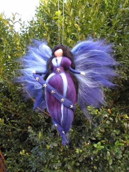 Set of 2 Needle Felted Wool Fairies: DAY & NIGHT Waldorf | Etsy