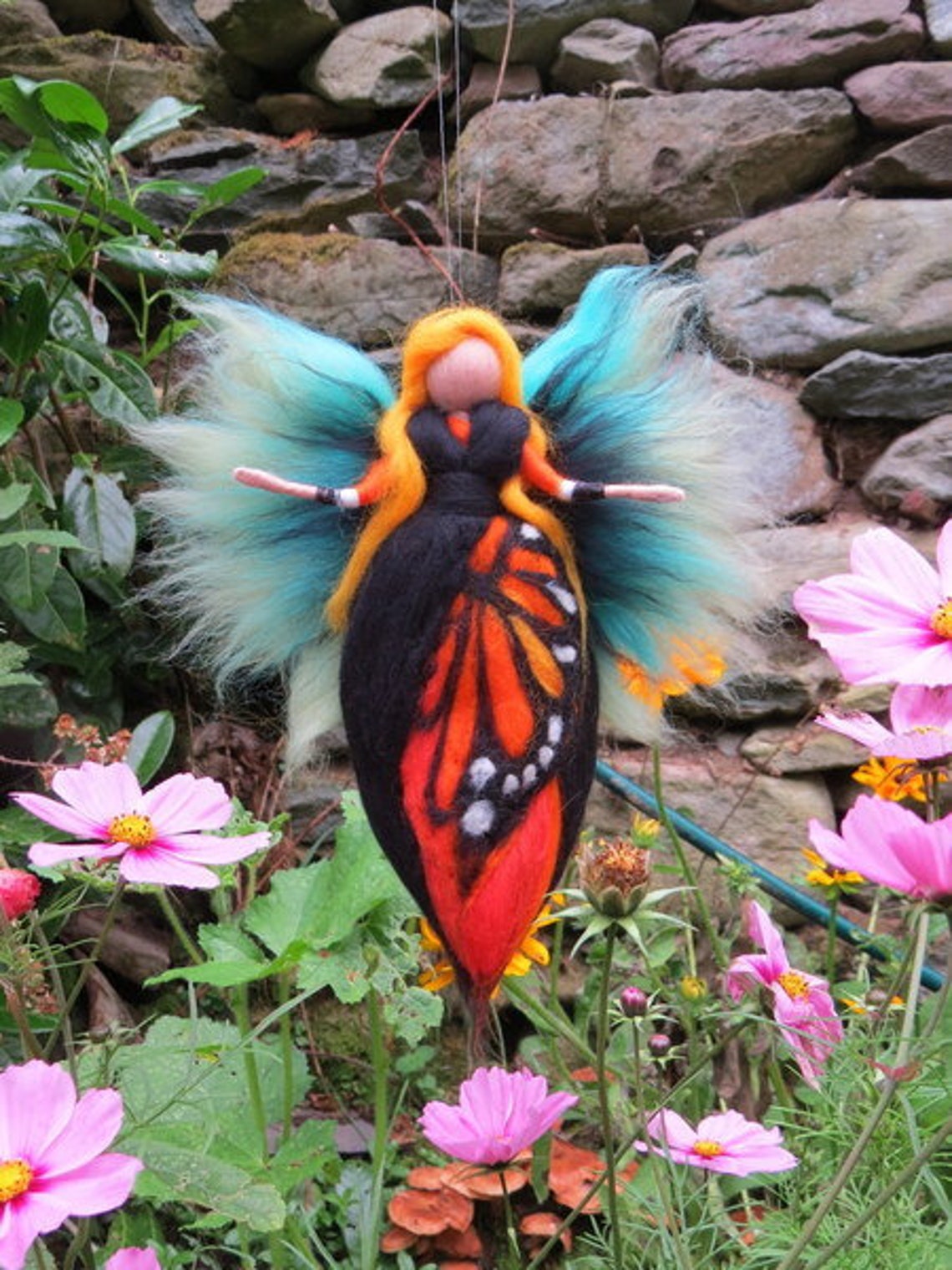 Butterfly Fairy Waldorf Inspired Wool Doll Felted | Etsy