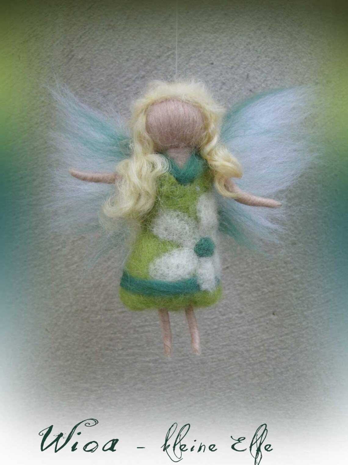 Wioa Needle Felted Wool Fairy Girl Flower Fairy Waldorf | Etsy