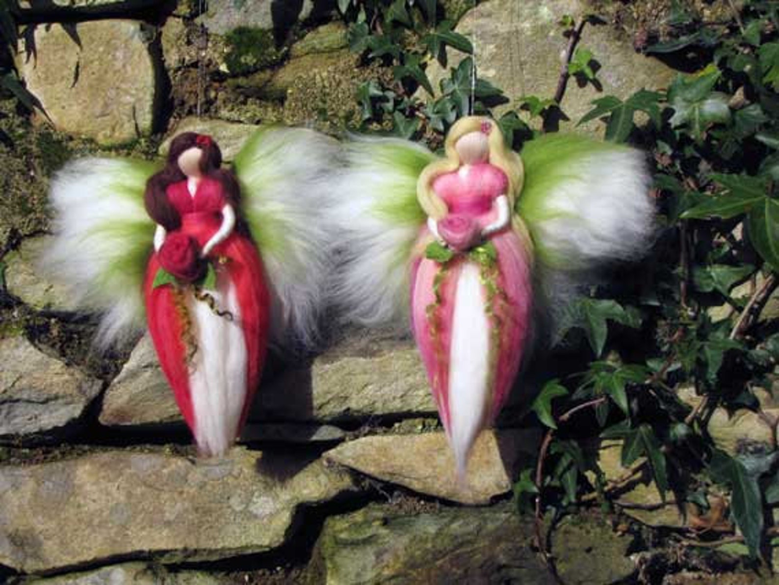Needle Felted Wool fairy Flower fairy Waldorf inspired fairy | Etsy