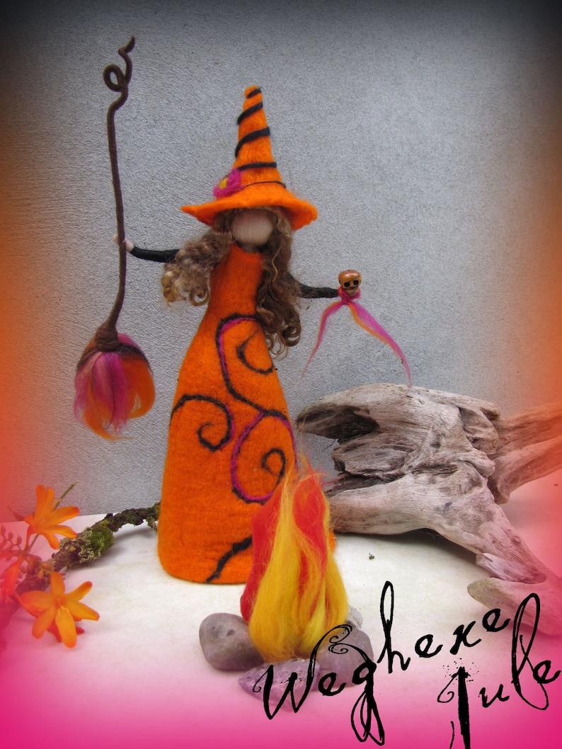 Jule - Felted Witch, Neddle Felted and Wet Felted - Etsy