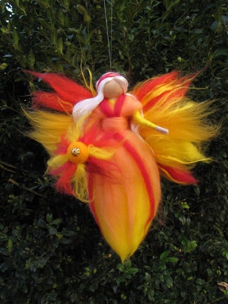 Set of 2 Needle Felted Wool Fairies: DAY & NIGHT Waldorf | Etsy