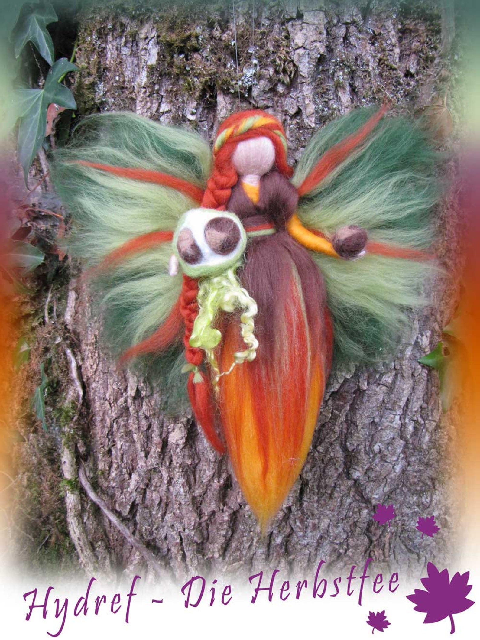 Hydref Autumn Fairy Needle Felted and Waldorf Inspried - Etsy