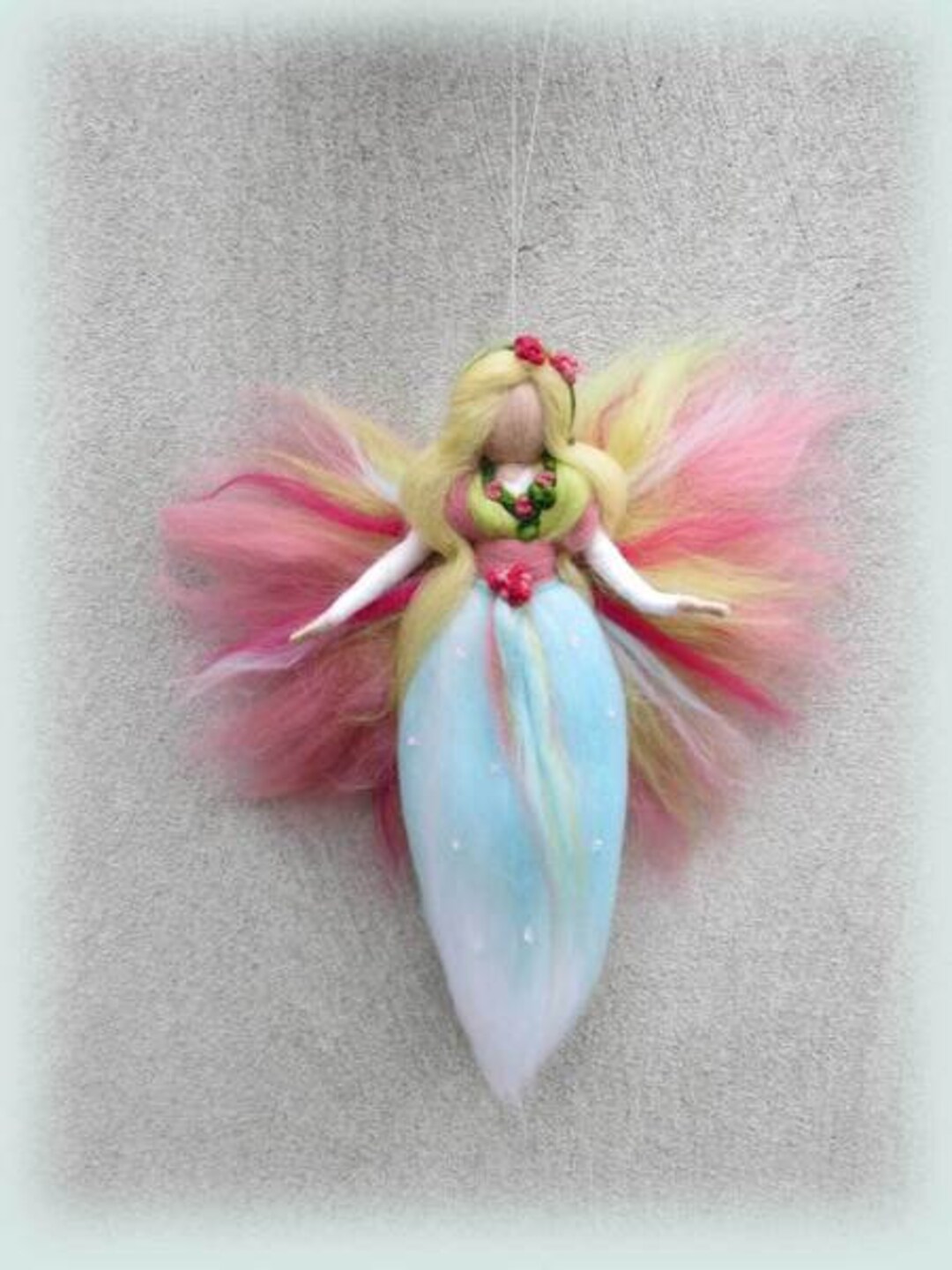 Guardian Angel DANA, Needle Felted Angel Waldorf - Etsy