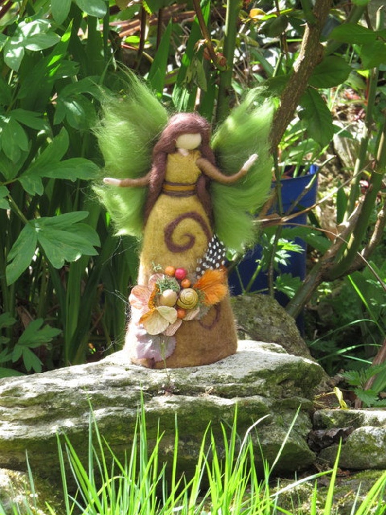 Ariyah Nature Fairy, Waldorf Inspired Fairy Doll, Wet and Needle Felted ...