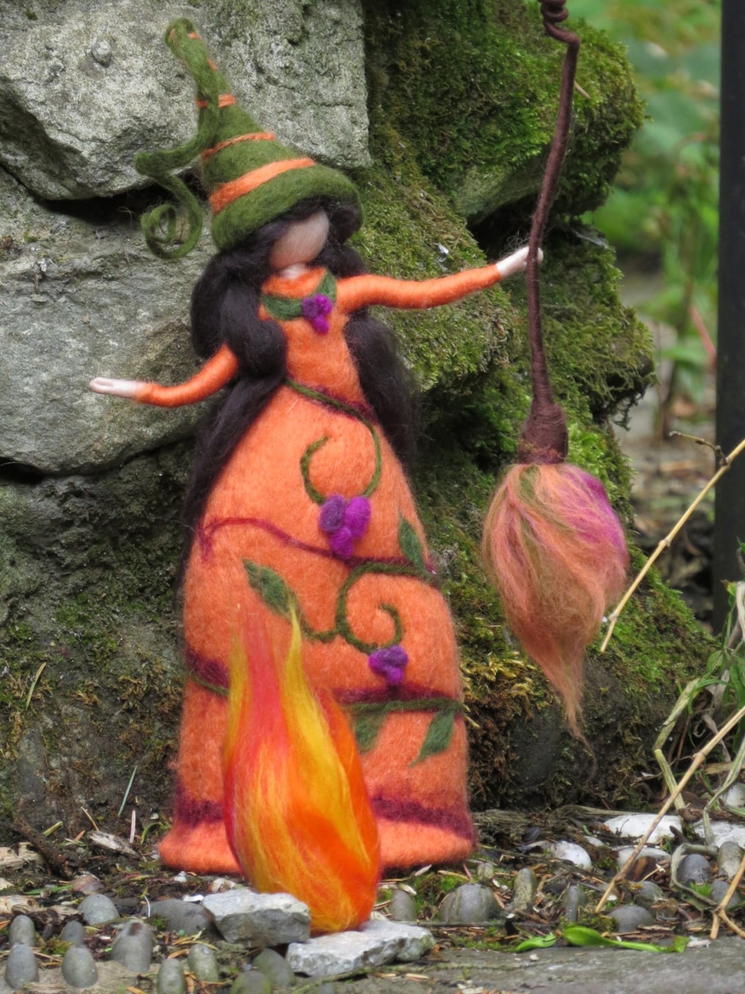 Telma - Felted Witch, Neddle Felted and Wet Felted - Etsy