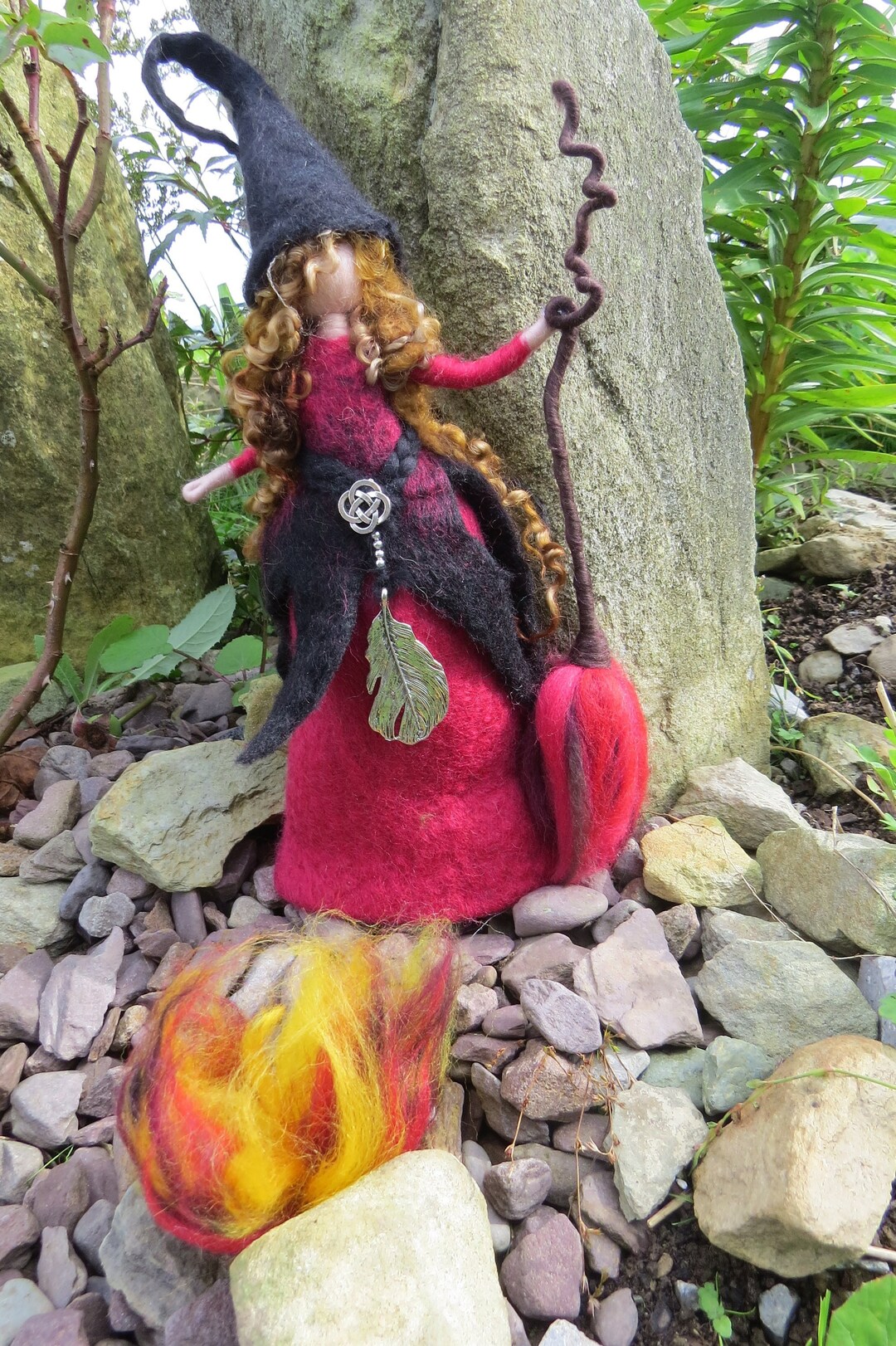 Tara - Felted Witch, Needle Felted and Wet Felted - Etsy