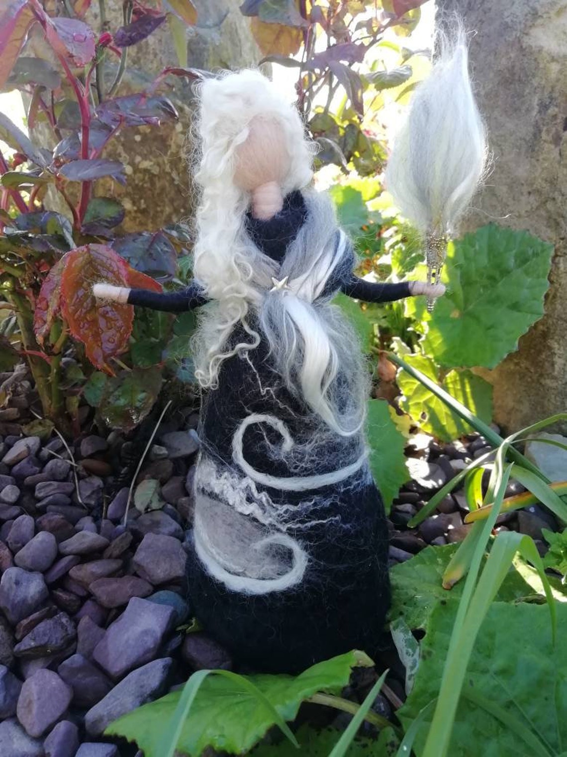 Elena Felted Druid Woman/witch, Neddle Felted and Wet Felted, Waldorf ...