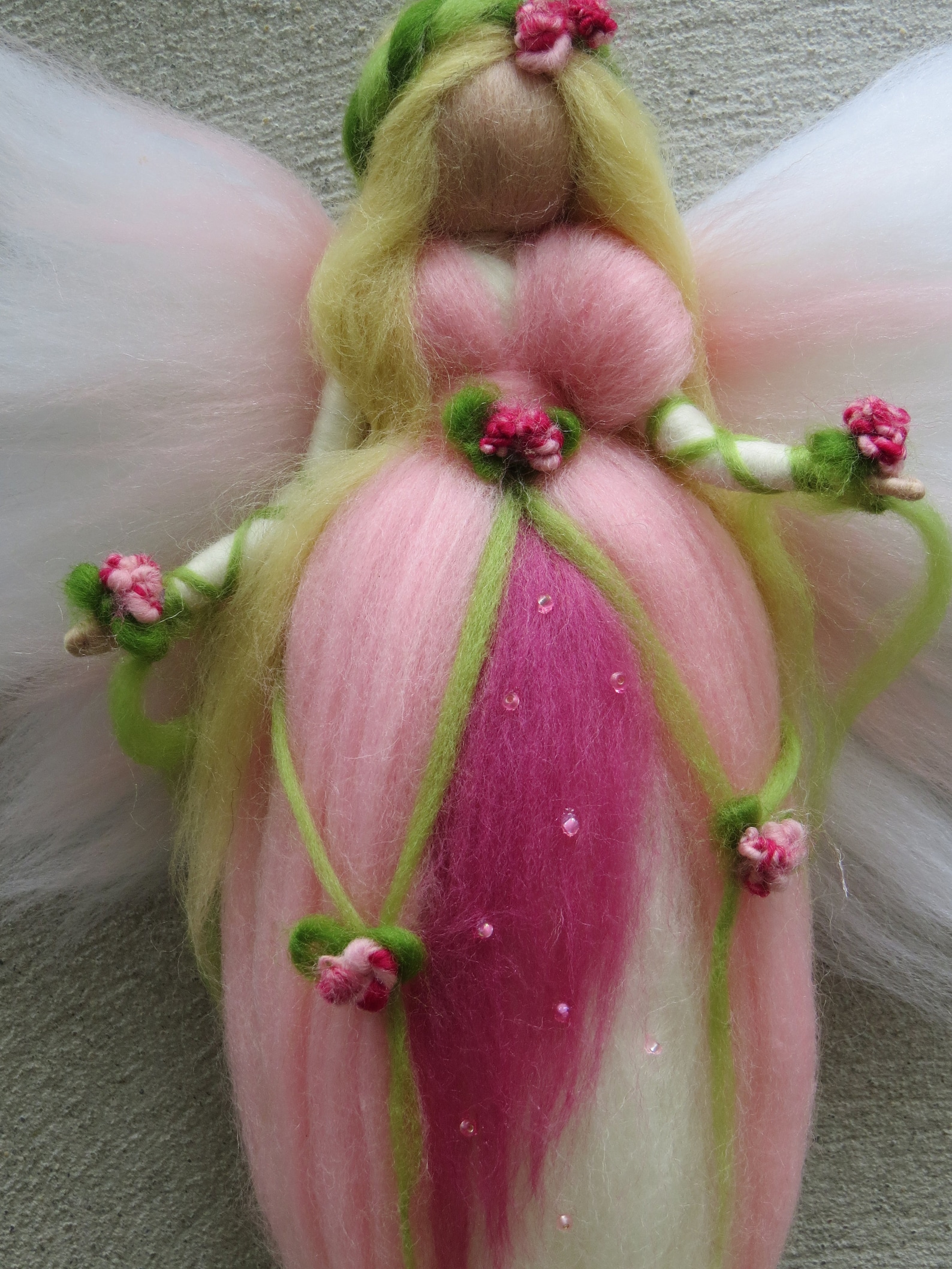 Needle Felted Wool Fairy Flower Fairy Waldorf Inspired Fairy | Etsy