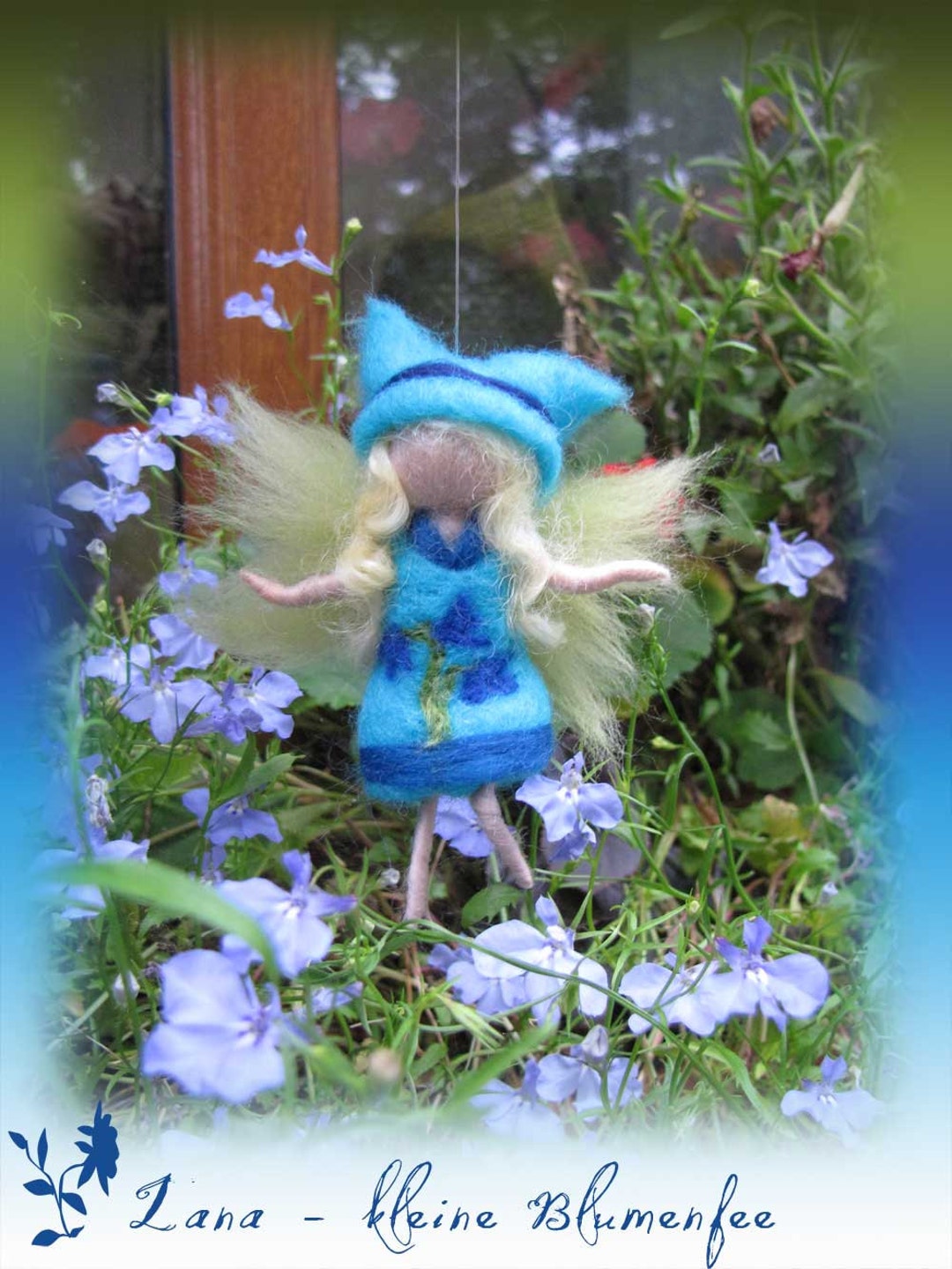 Lana - Needle Felted Wool Fairy Girl , Flower Fairy, Waldorf Inspired ...